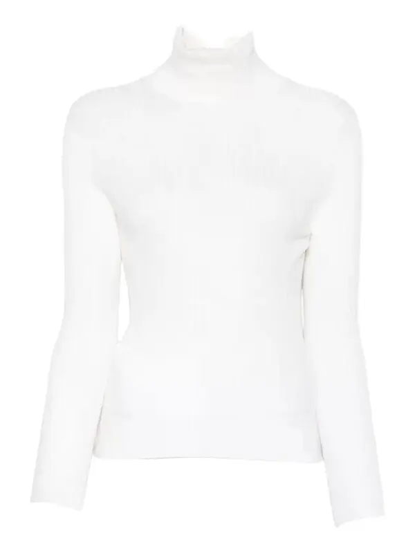 EMERSON RENALDI Ribbed-knit Roll-neck Sweater - Neutrals