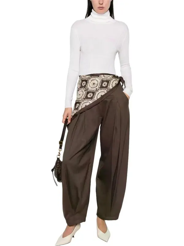 EMERSON RENALDI Ribbed-knit Roll-neck Sweater - Neutrals