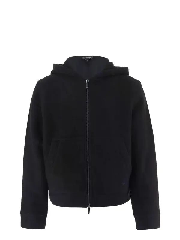 Emporio Armani Zip-up Hoodie - Black