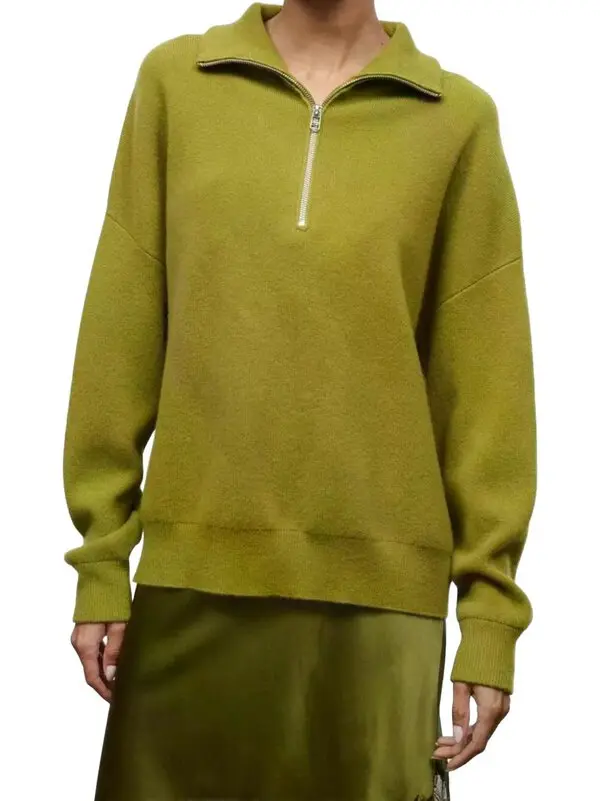 Staud Hudson Cashmere Sweater - Green