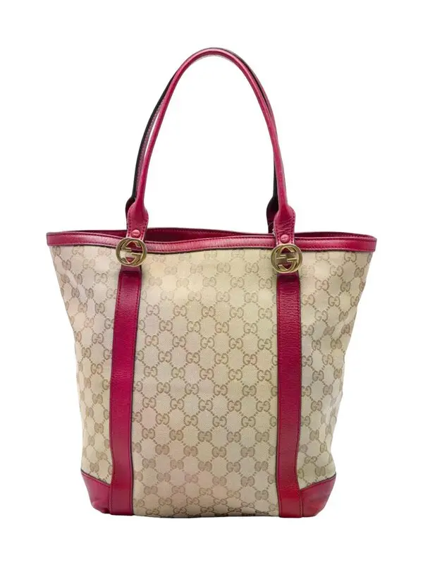 Gucci Gg Canvas Twins Tote Bag - Red