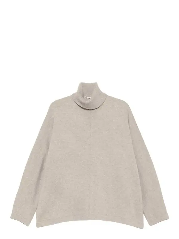 PANICALE Roll Neck Knitted Sweater - Neutrals