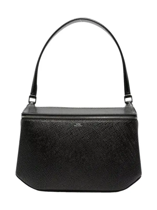 TOTEME Clip Palmellato-patent Shoulder Bag - Black