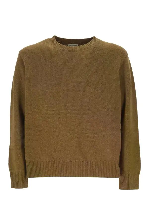 ROY ROGER'S Crew Neck Wool Sweater - Brown