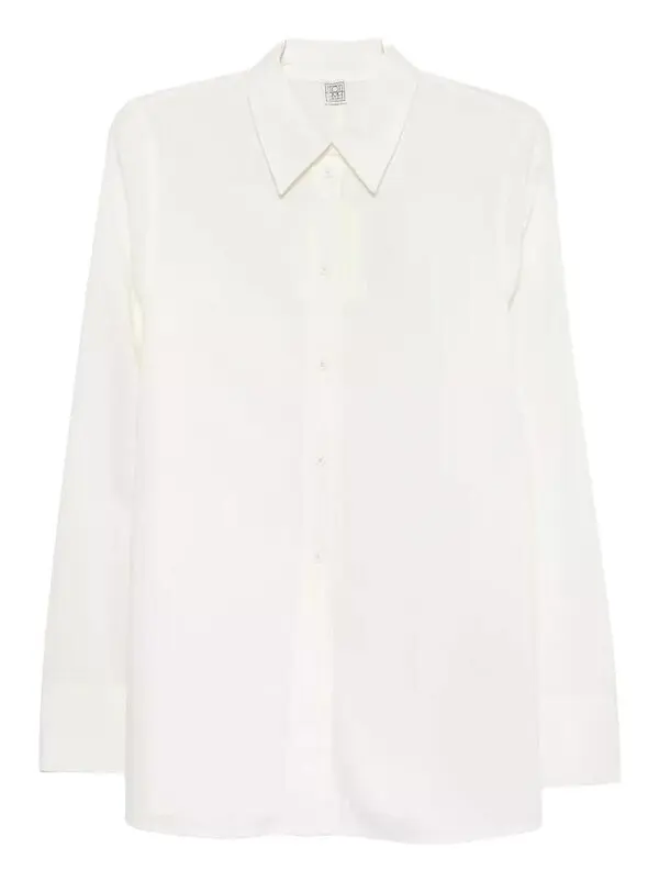 TOTEME Ecru Long Sleeve Shirt - Neutrals