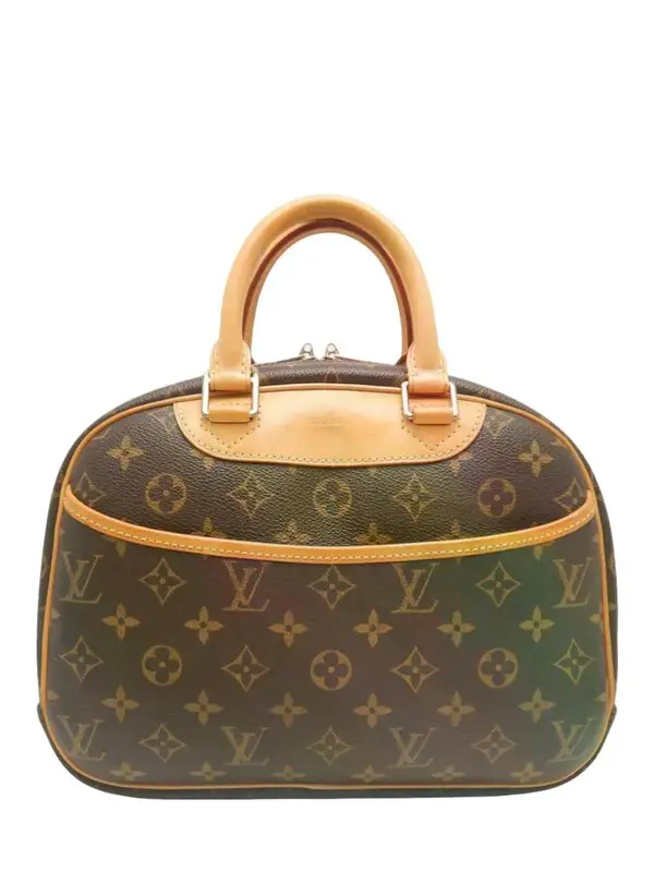 LOUIS VUITTON Monogram Canvas Trouville Handbag - Brown