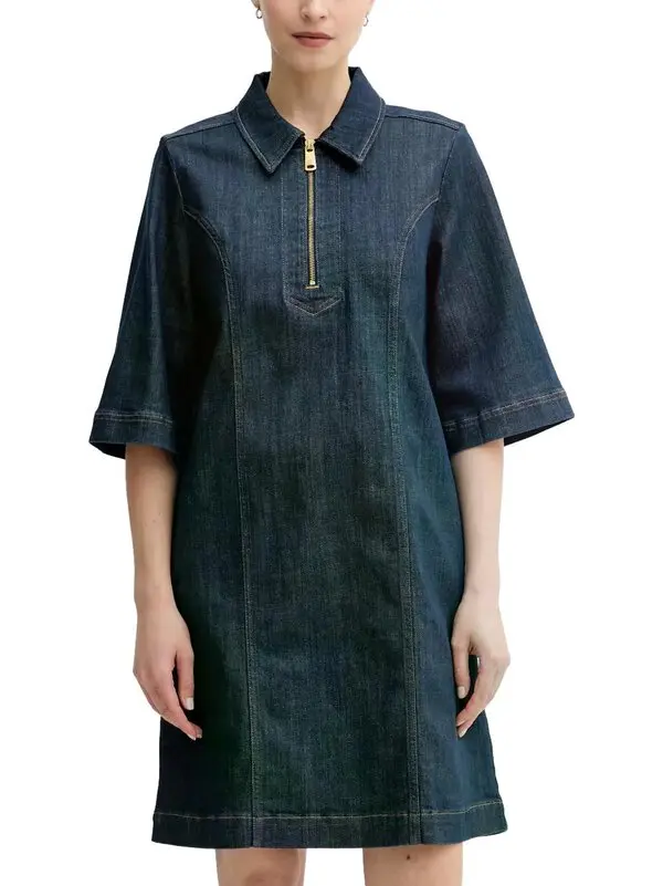 MOS MOSH Abigail Denim Mini Dress - Blue
