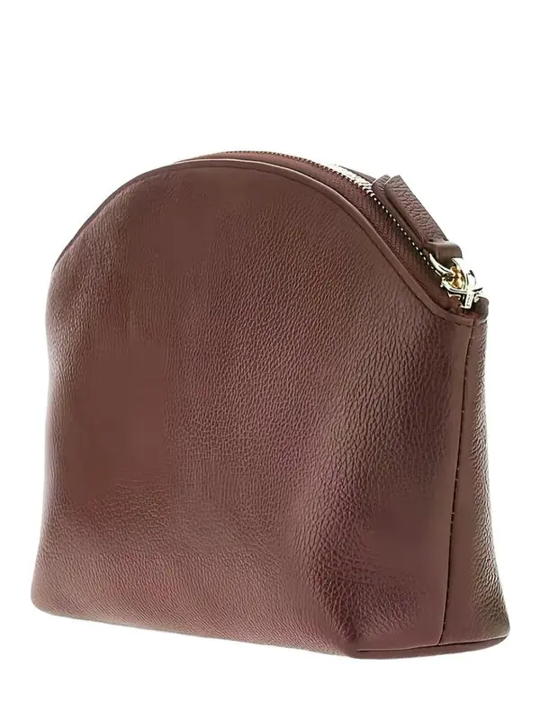 Emporio Armani Grained Leather Pouch - Red
