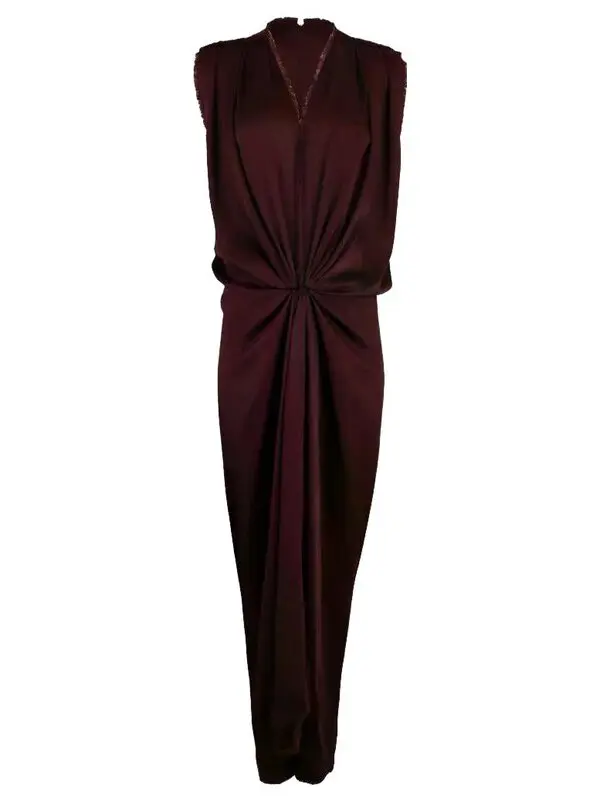 Michael Kors Draped Maxi Dress - Red