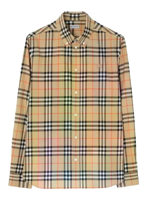 Burberry Check-pattern Shirt - Neutrals