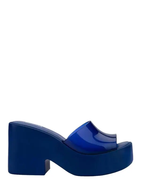 Melissa Posh Platform Slides - Blue