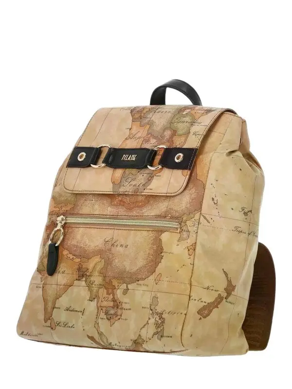 ALVIERO MARTINI 1° CLASSE Geo Classic Print Backpack - Neutrals