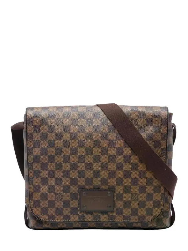 LOUIS VUITTON Damier Ebene Brooklyn Mm Crossbody Bag - Brown