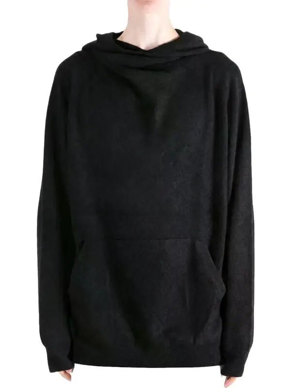 Frenckenberger Fine-knit Hoodie - Black