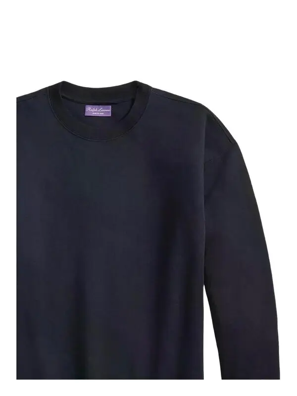 Ralph Lauren Purple Label Crew Neck Long Sleeve Sweater - Blue