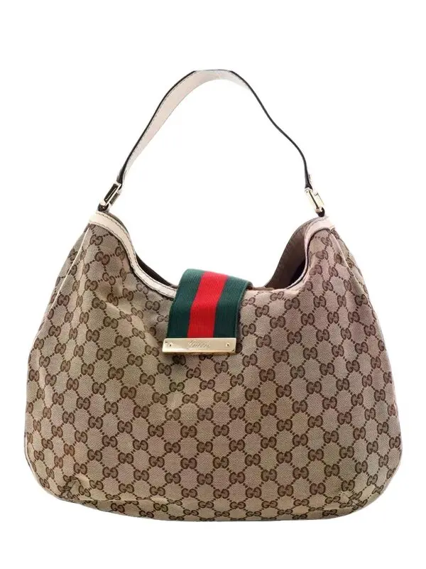 Gucci Gg Canvas Large Hobo Bag - Brown