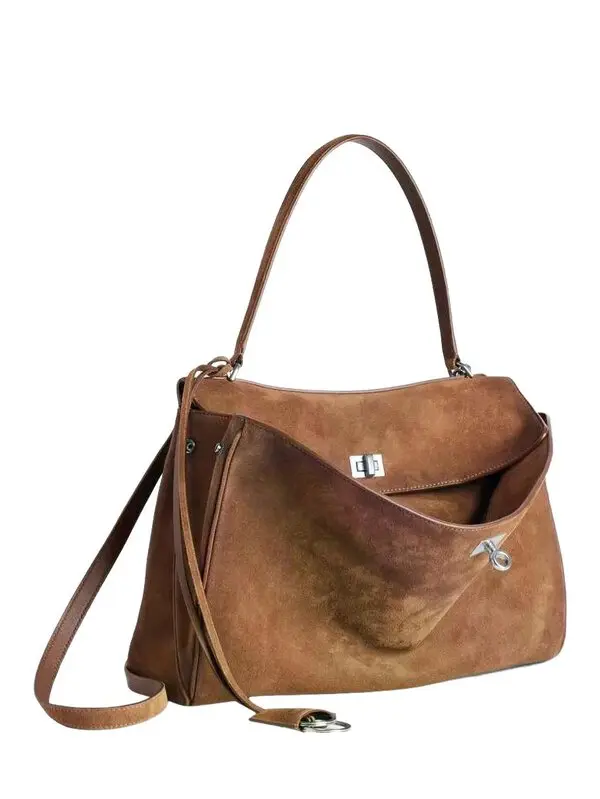 Balenciaga Rodeo Suede Tote Bag - Brown
