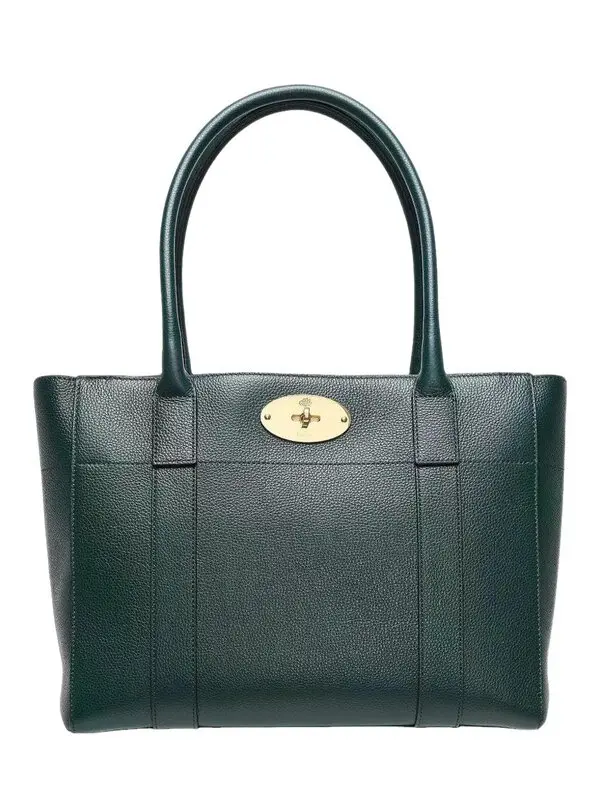 Mulberry Bayswater Grained Leather Tote Bag - Green
