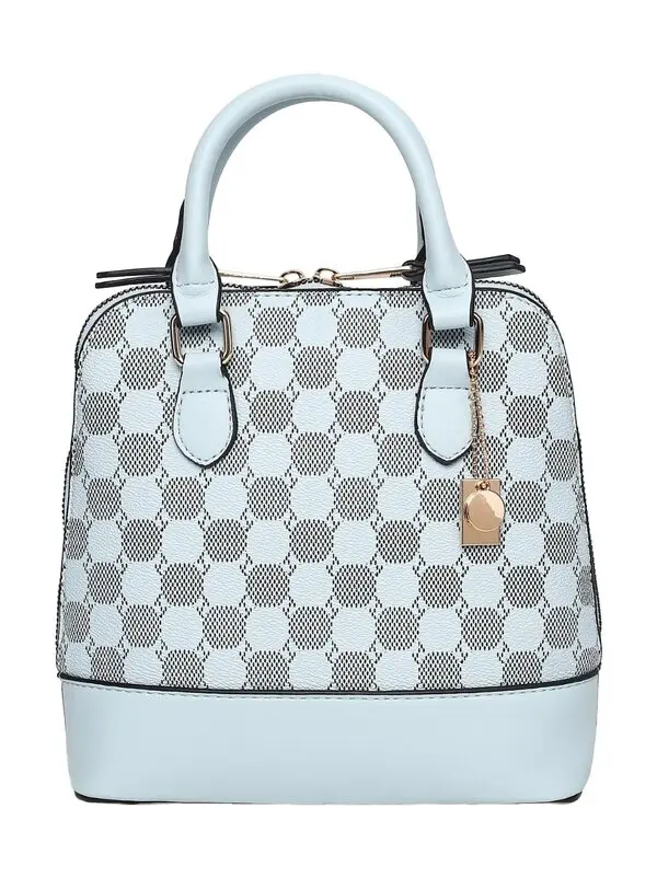 MKF COLLECTION BY MIA K. Marjorie Circular Print Satchel Bag - Blue