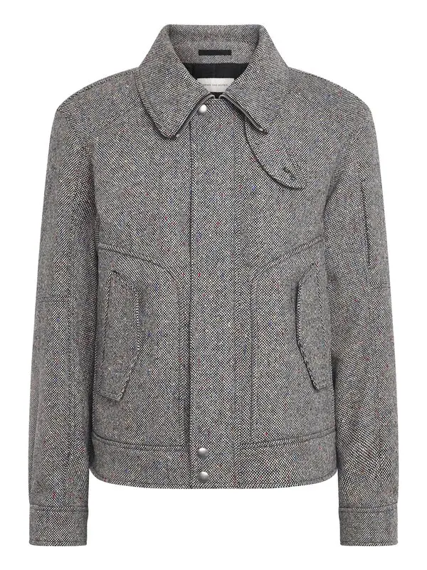 Dries Van Noten Wool Textured Jacket - Black