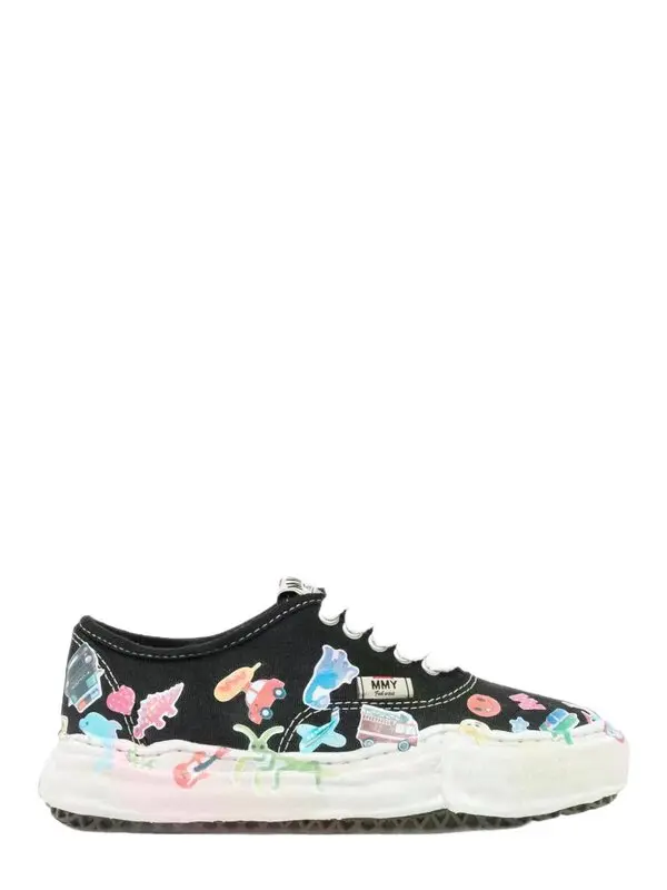 Mihara Yasuhiro Graphic Print Sneakers - Black