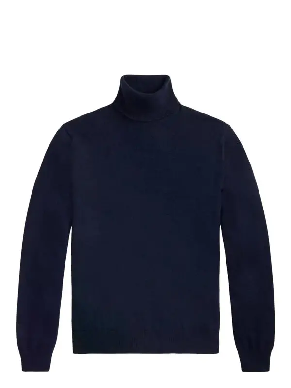 Ralph Lauren Purple Label Cashmere Fine-knit Turtleneck - Blue