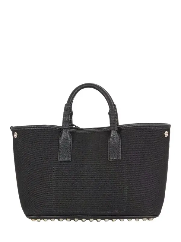 John Richmond Studded Logo Plaque Tote Bag - Black