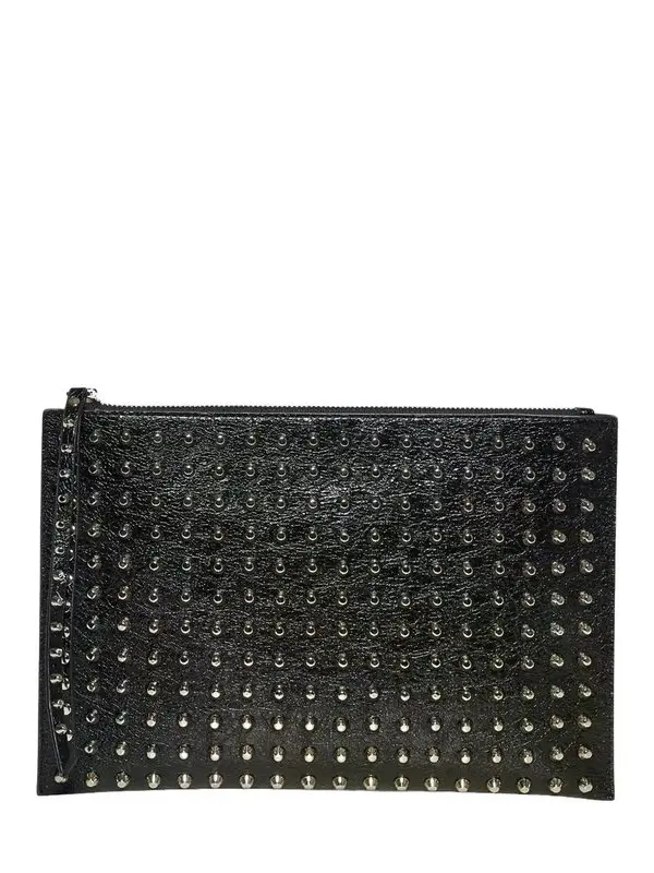 John Richmond Stud Embellished Clutch Bag - Black