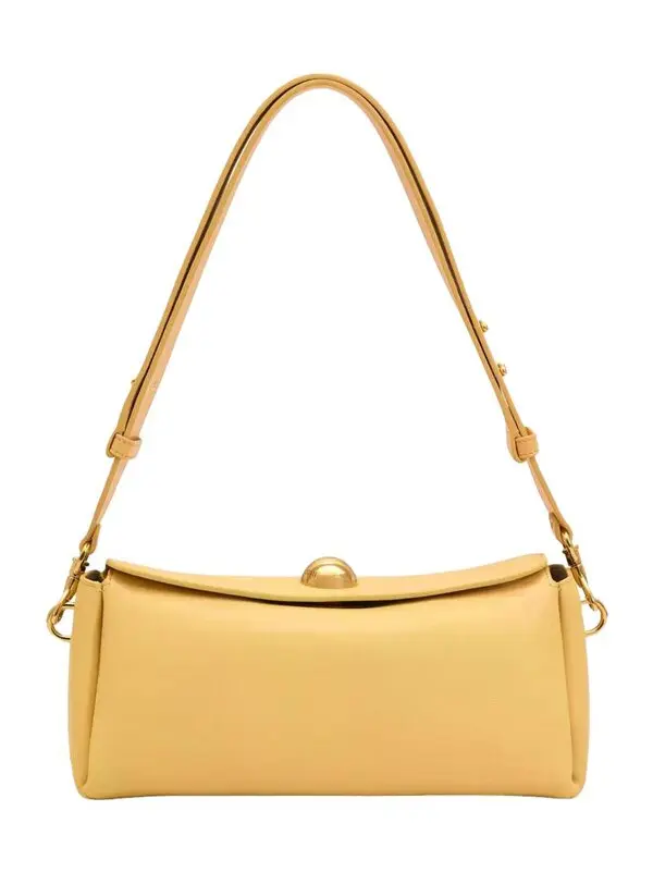 AMI Paris Calf Leather Bag - Yellow
