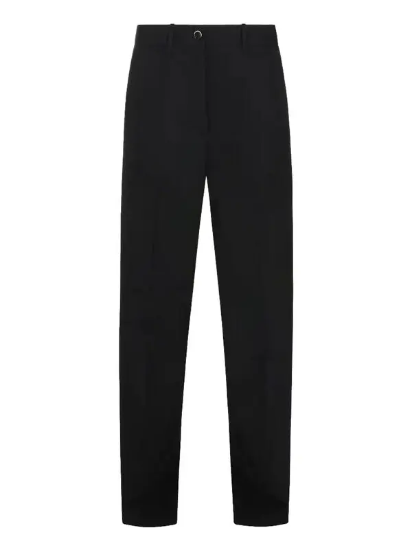 NINE:INTHE:MORNING Logo Patch Wool Trousers - Black