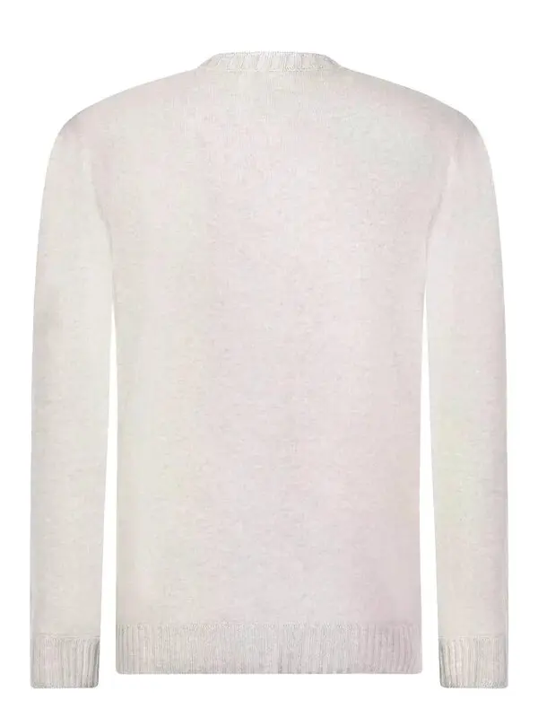 GRAN SASSO Crew Neck Fine Knit Sweater - Grey