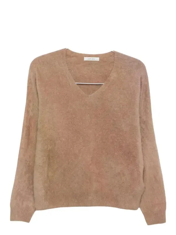 IVORY PARIS Dolly V-neck Sweater - Brown