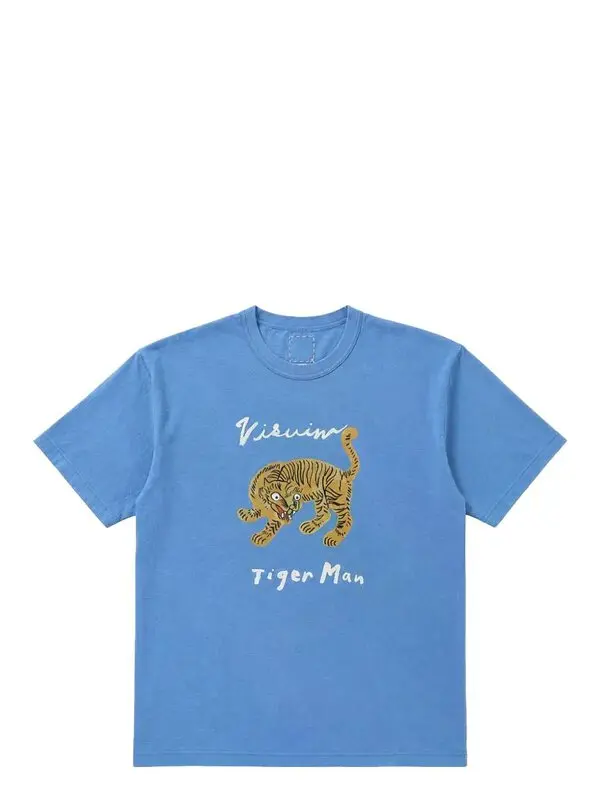 Visvim Tiger Graphic-print T-shirt - Blue
