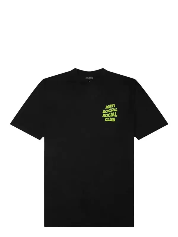 ANTI SOCIAL SOCIAL CLUB Glow-in-the-dark Logo-print T-shirt - Black