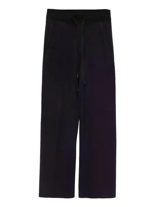 Elisabetta Franchi Logo-patch Wide-leg Track Pants - Blue