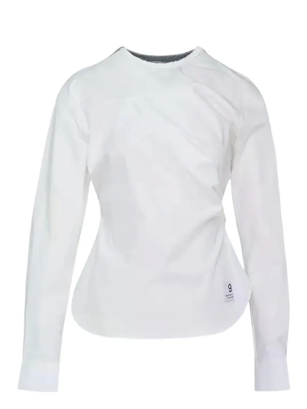 RE CODE Panelled Long-sleeve Top - White