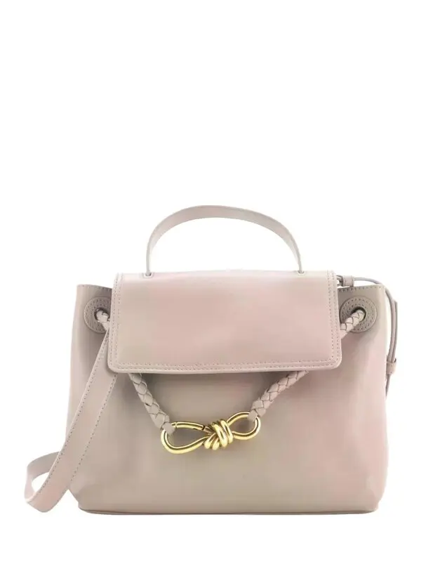 Bottega Veneta Ciao Ciao Top Handle Bag In Leather - Grey