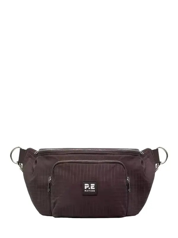 P.E Nation Logo Patch Belt Bag - Brown