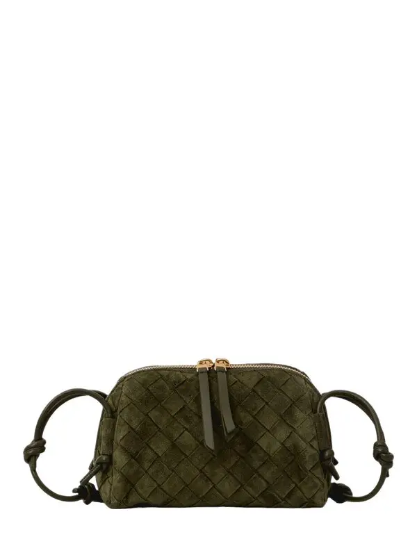 Bottega Veneta Woven Leather Mini Bag - Green