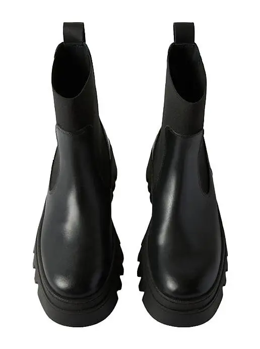 Whistles Hatton Leather Chelsea Boots - Black