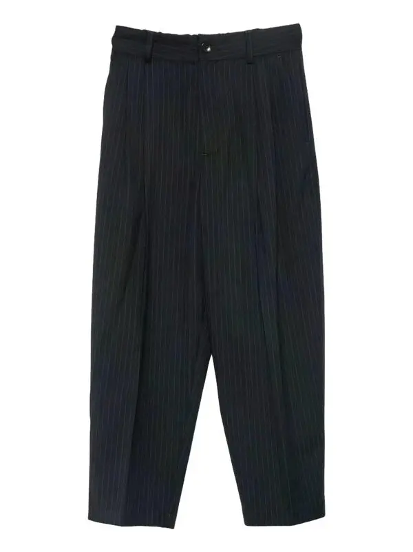 NICHOLSON & NICHOLSON Pinstripe Tailored Trousers - Blue