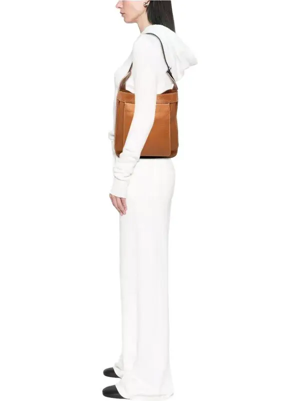 Hermès Clemence Leather Shoulder Bag - Brown