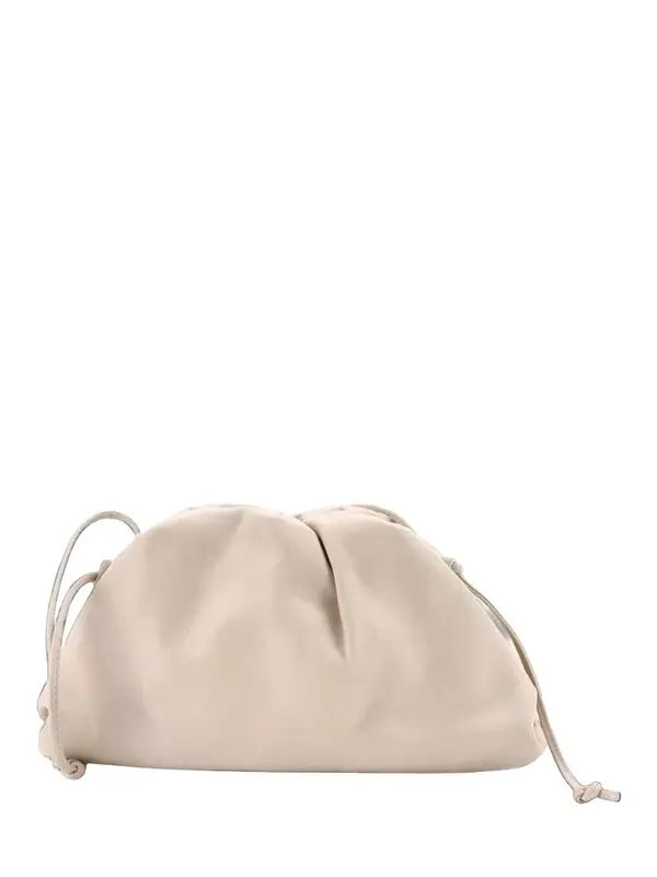 Bottega Veneta The Pouch Leather Mini Crossbody Bag - Neutrals