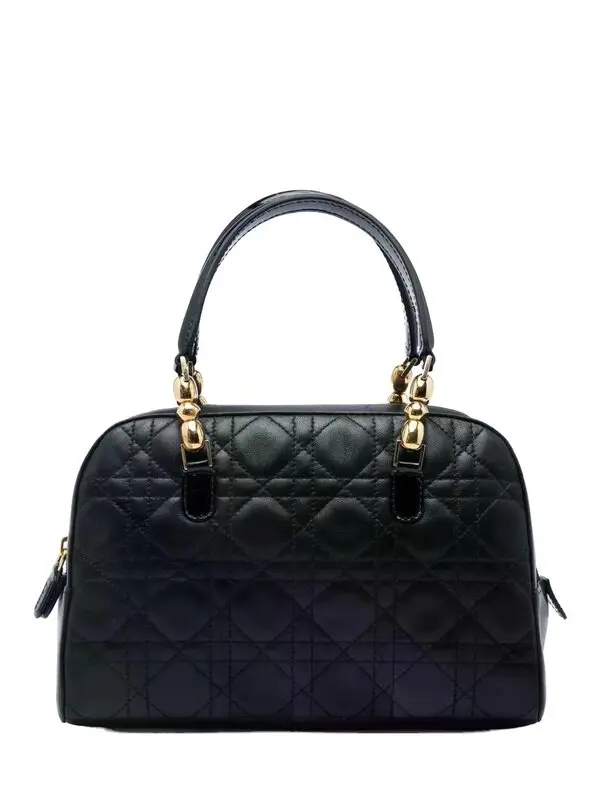 Dior Lambskin Cannage Malice Handbag - Black