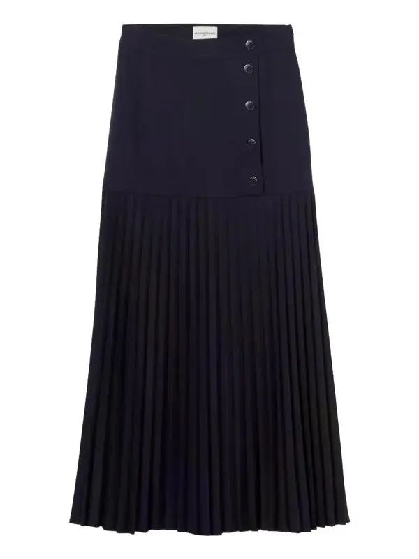 Claudie Pierlot Pleated A-line Skirt - Blue