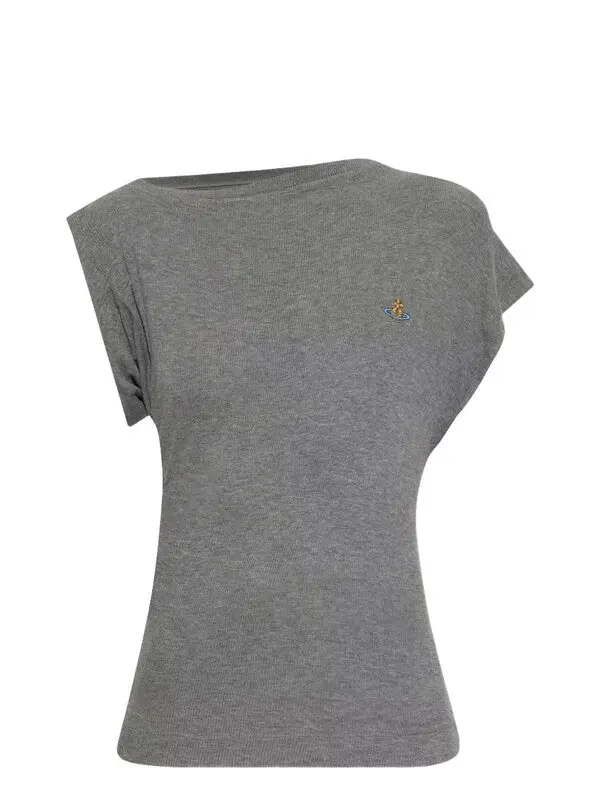 VIVIENNE WESTWOOD Asymmetric Draped Top - Grey