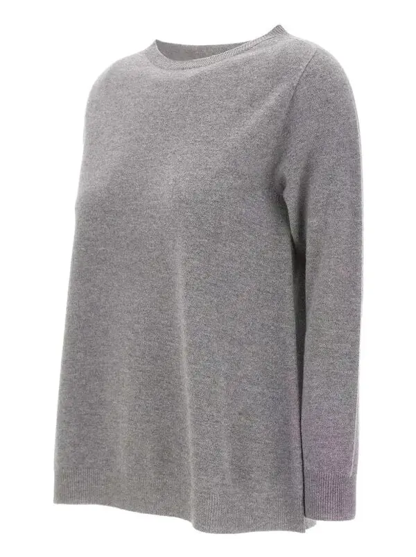 KANGRA Crew Neck Long Sleeve Sweater - Grey