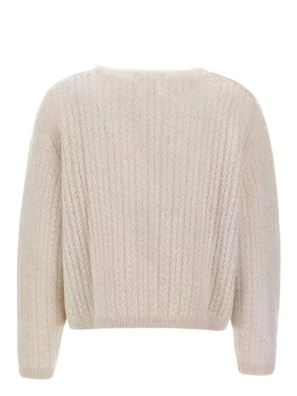 Hemisphere Cable-knit Oversized Sweater - Neutrals