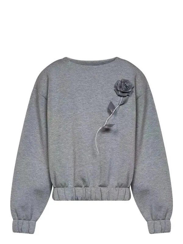 Giuseppe Di Morabito Rose Appliqué Sweater - Grey