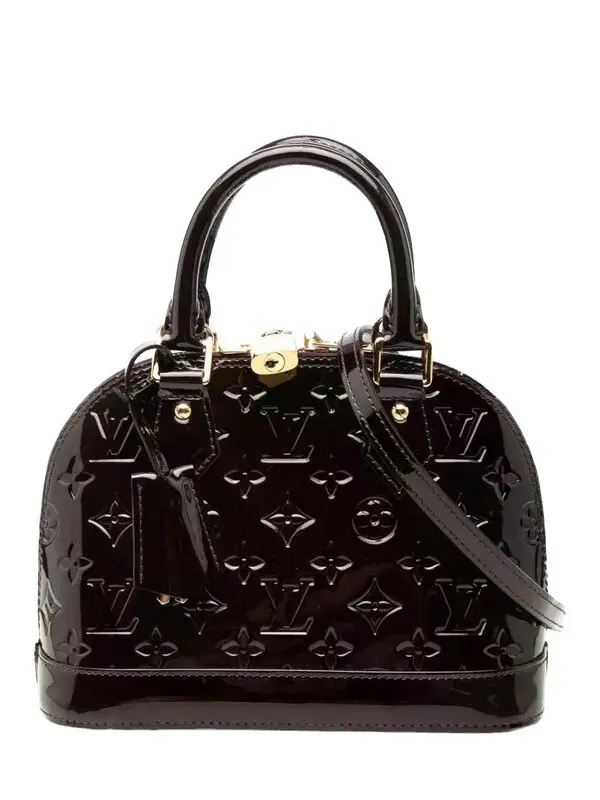 LOUIS VUITTON Monogram Vernis Alma Bb Satchel - Purple